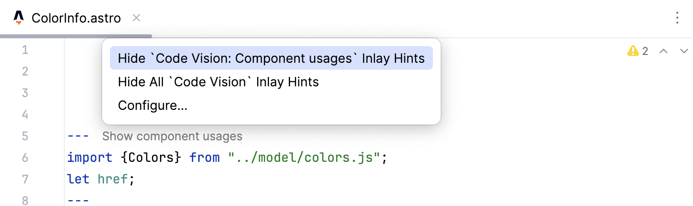 Astro | WebStorm Documentation
