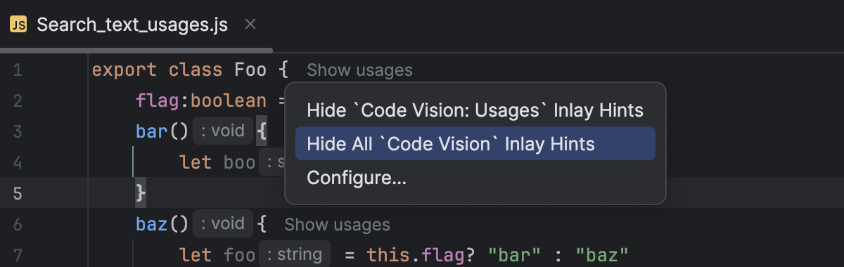 Inlay Hints | WebStorm Documentation
