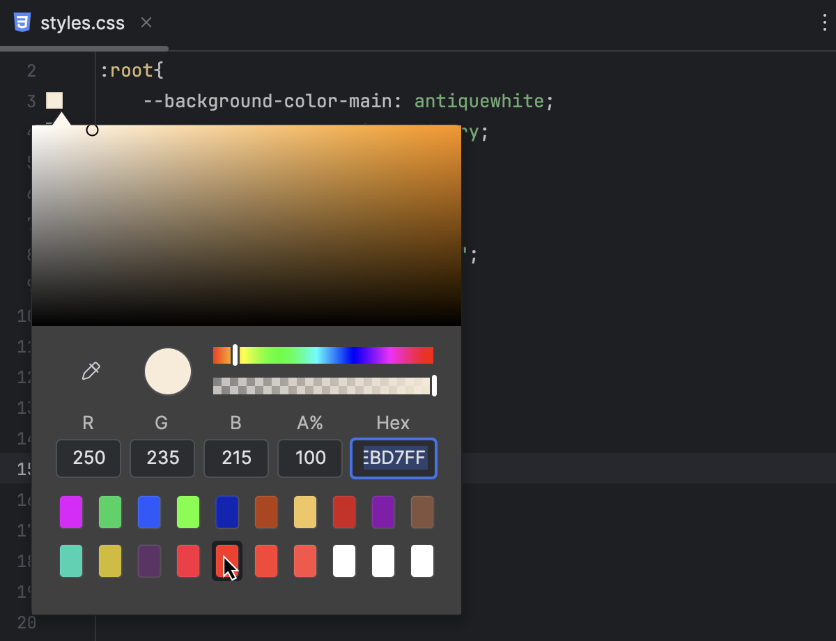 Style Sheets | IntelliJ IDEA Documentation