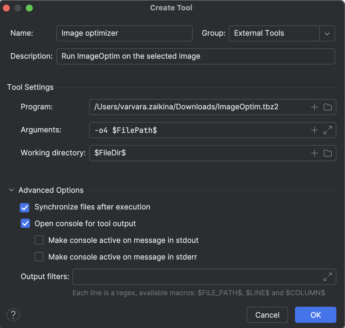 External tools | WebStorm Documentation