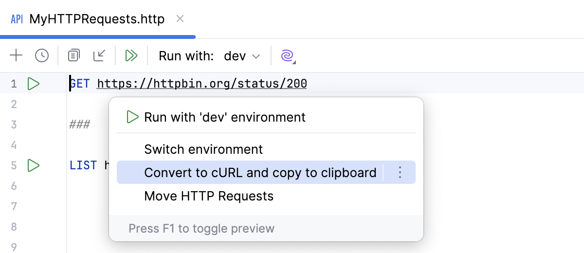 HTTP Client | WebStorm Documentation