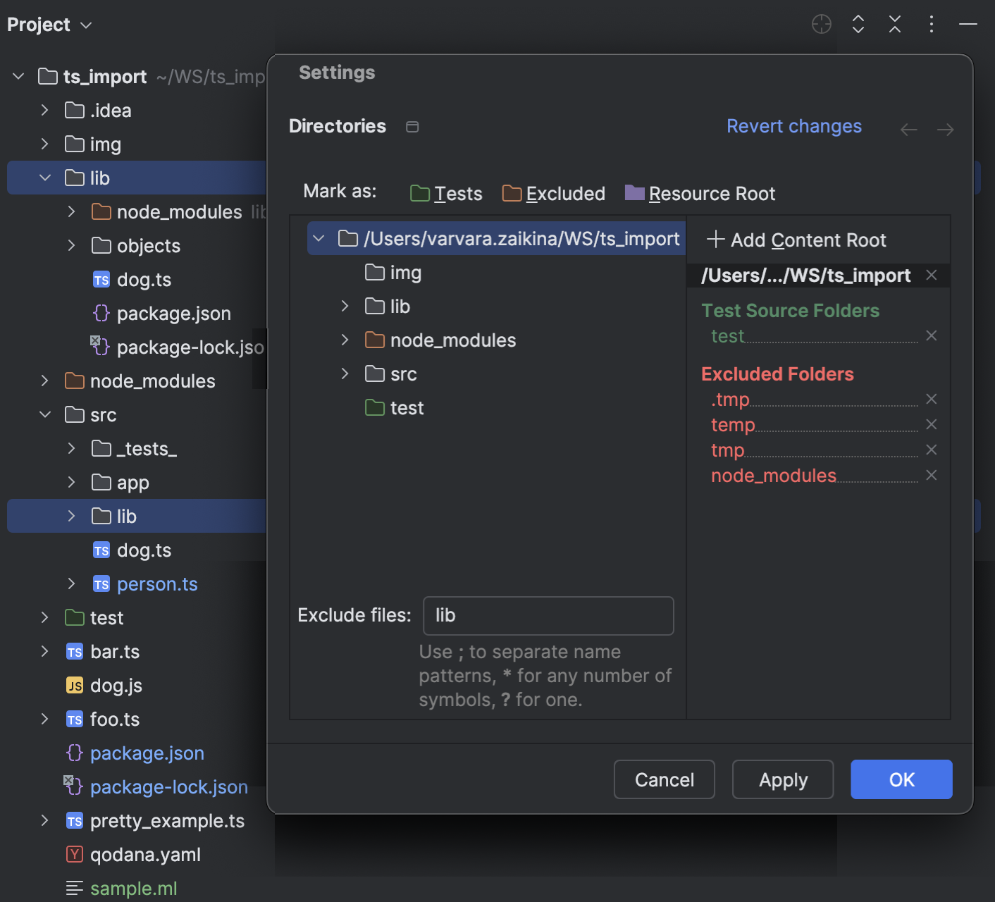Configuring project structure | WebStorm Documentation