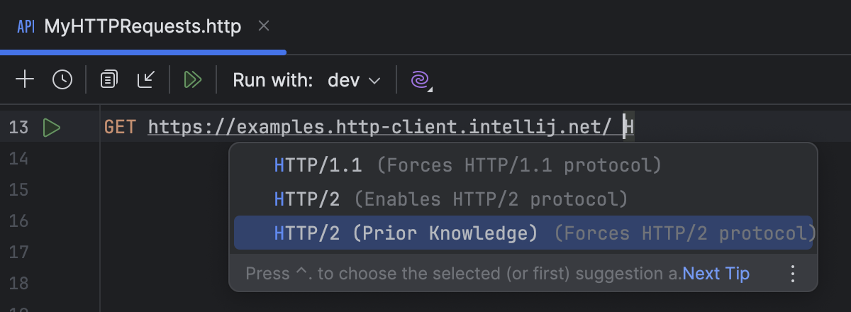 HTTP Client | WebStorm Documentation