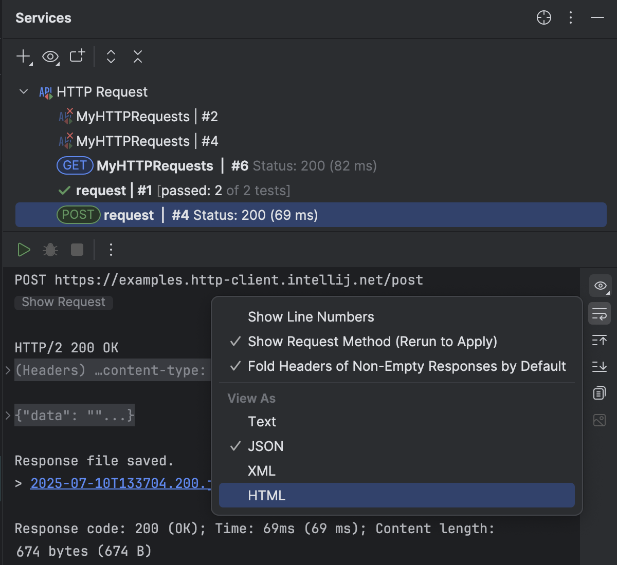 HTTP Client | WebStorm Documentation