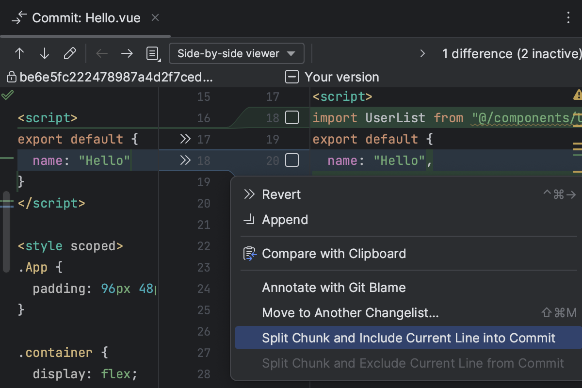Commit and push changes to Git repository | WebStorm Documentation