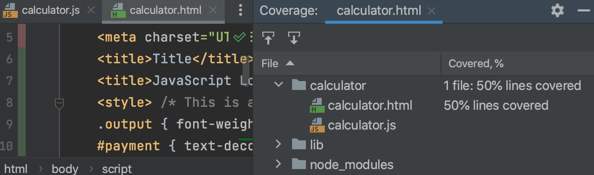 Find unused code with coverage | IntelliJ IDEA Documentation