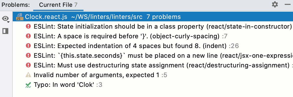 JavaScript linters | PyCharm Documentation