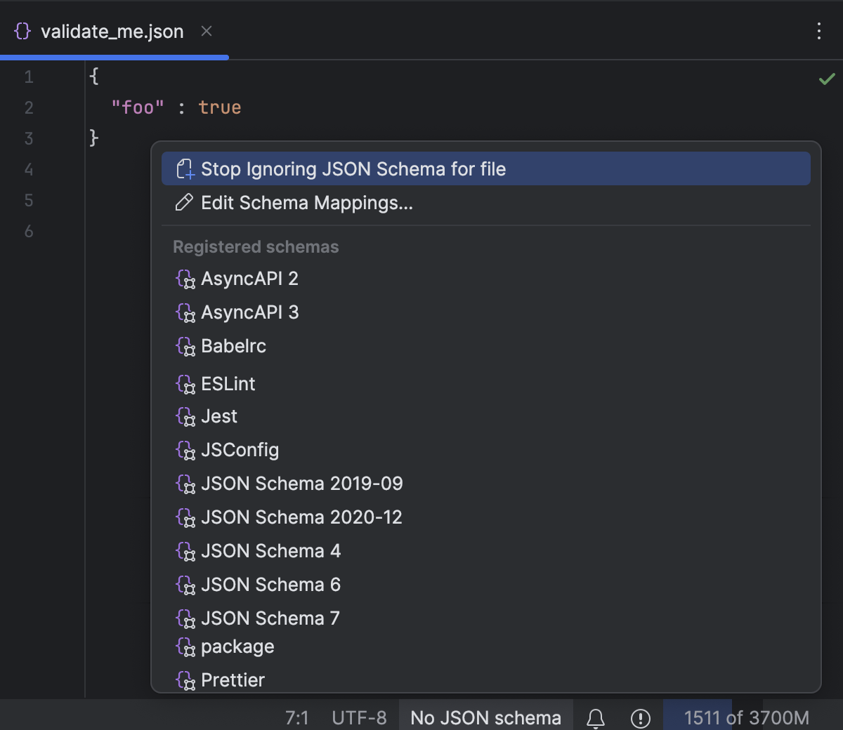 JSON | IntelliJ IDEA 文档