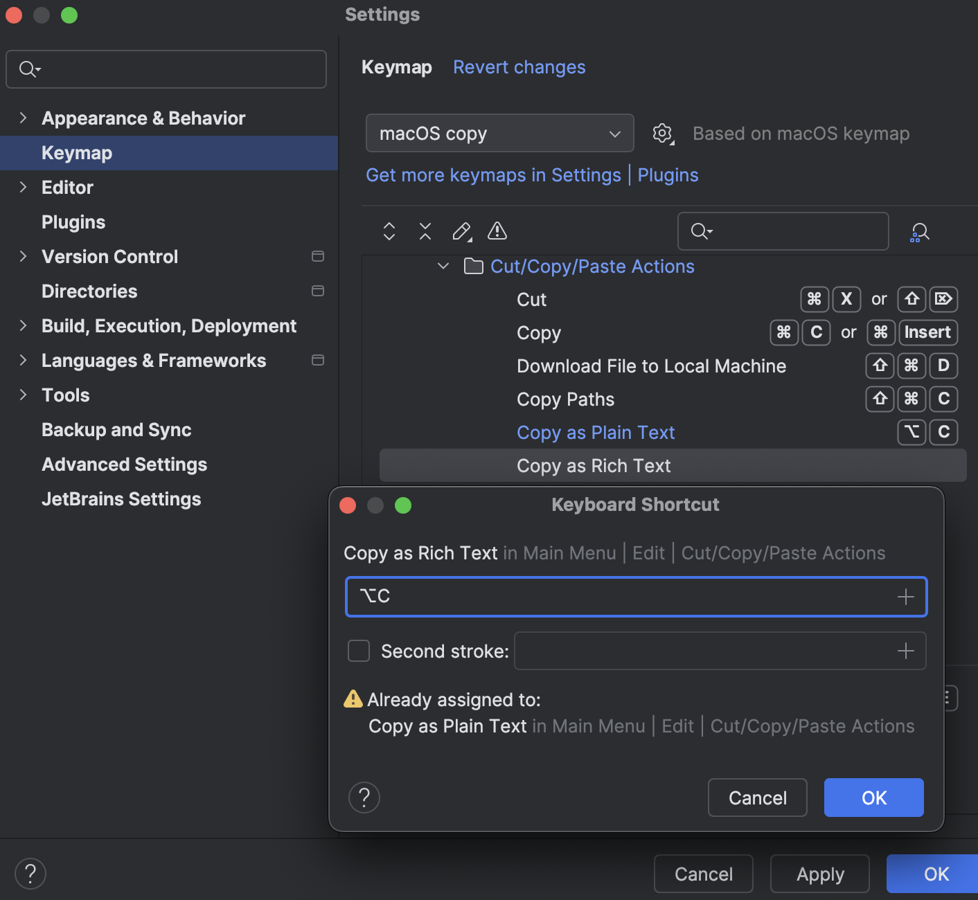 Configure keyboard shortcuts | WebStorm Documentation