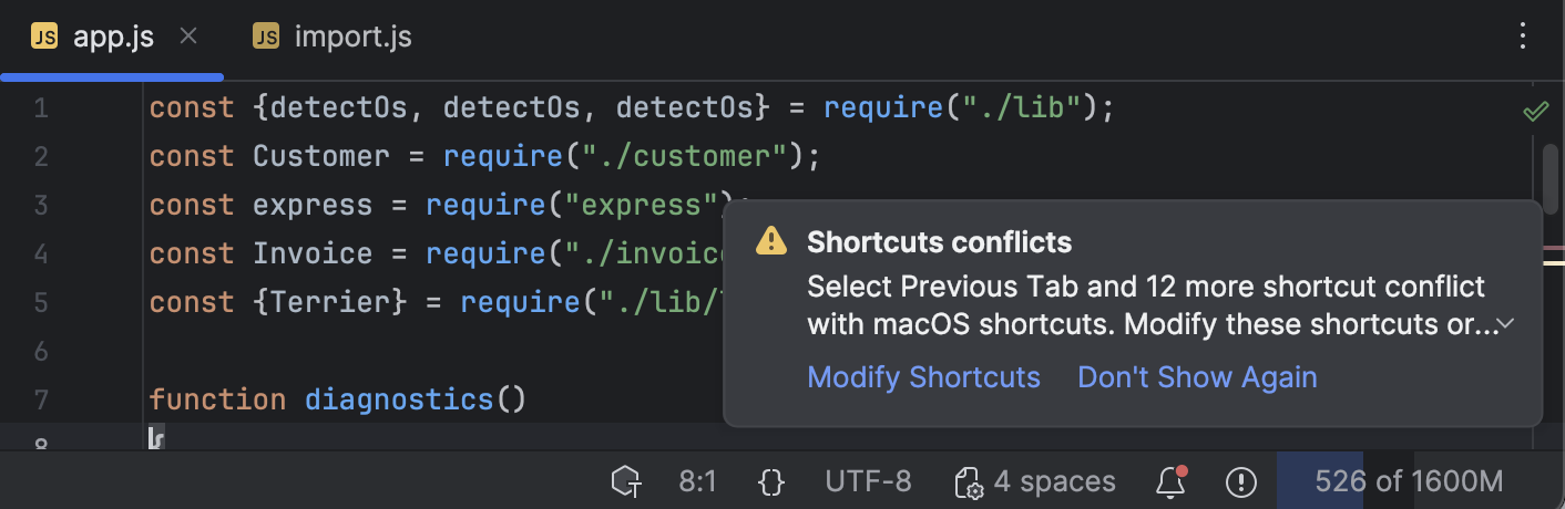 Configure keyboard shortcuts | WebStorm Documentation