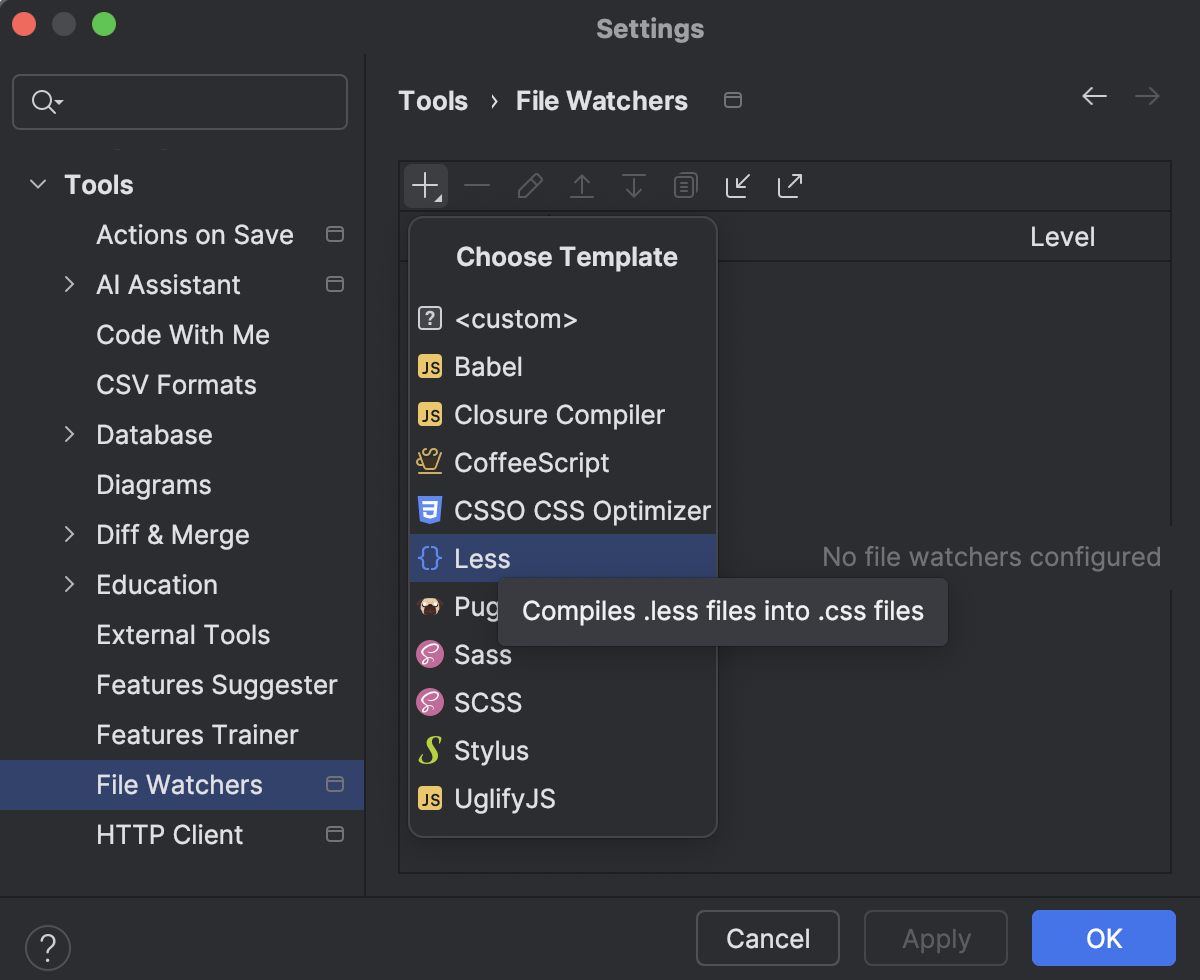 Sass, SCSS, and Less | WebStorm Documentation