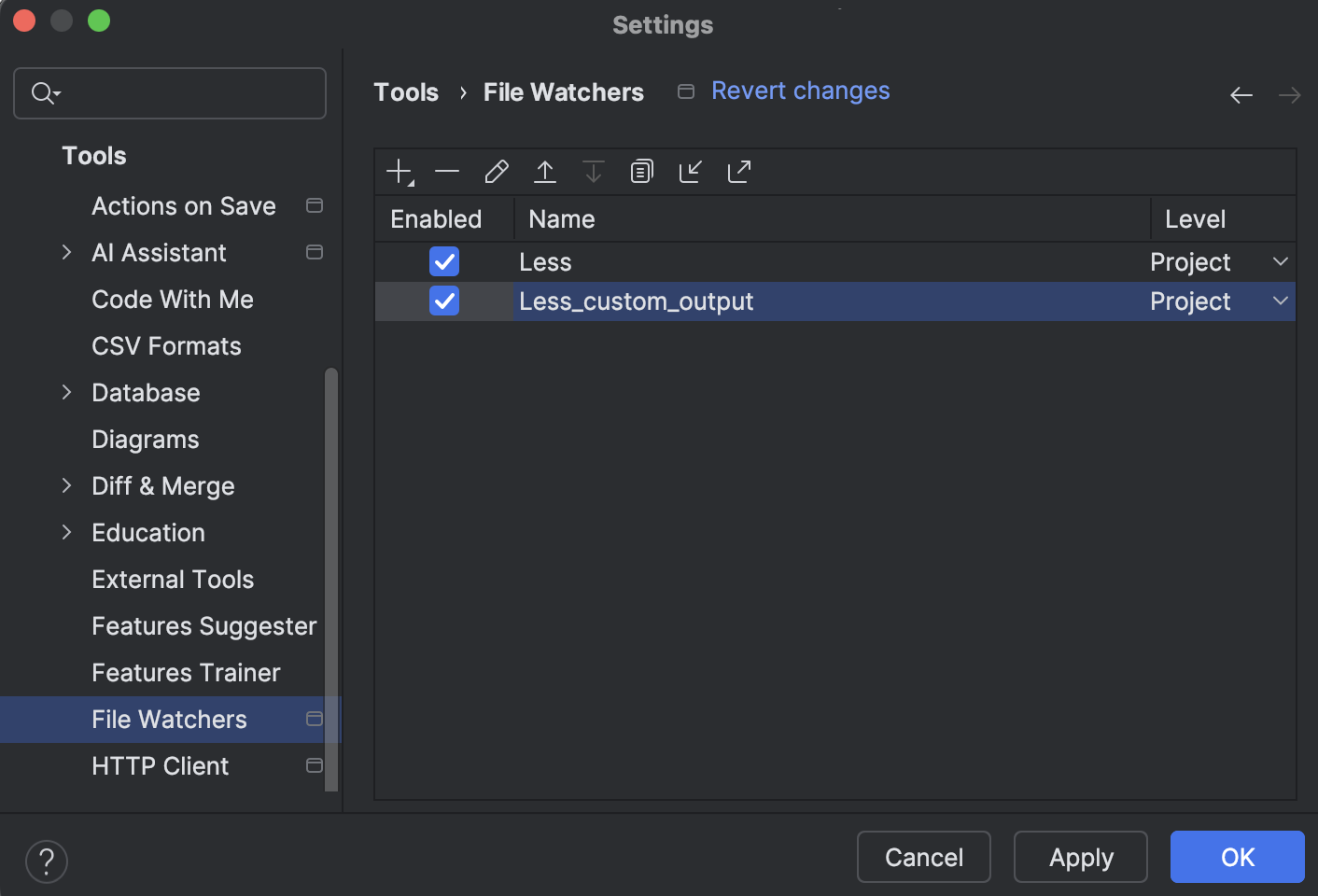 Sass、SCSS 和 Less | CLion 文档