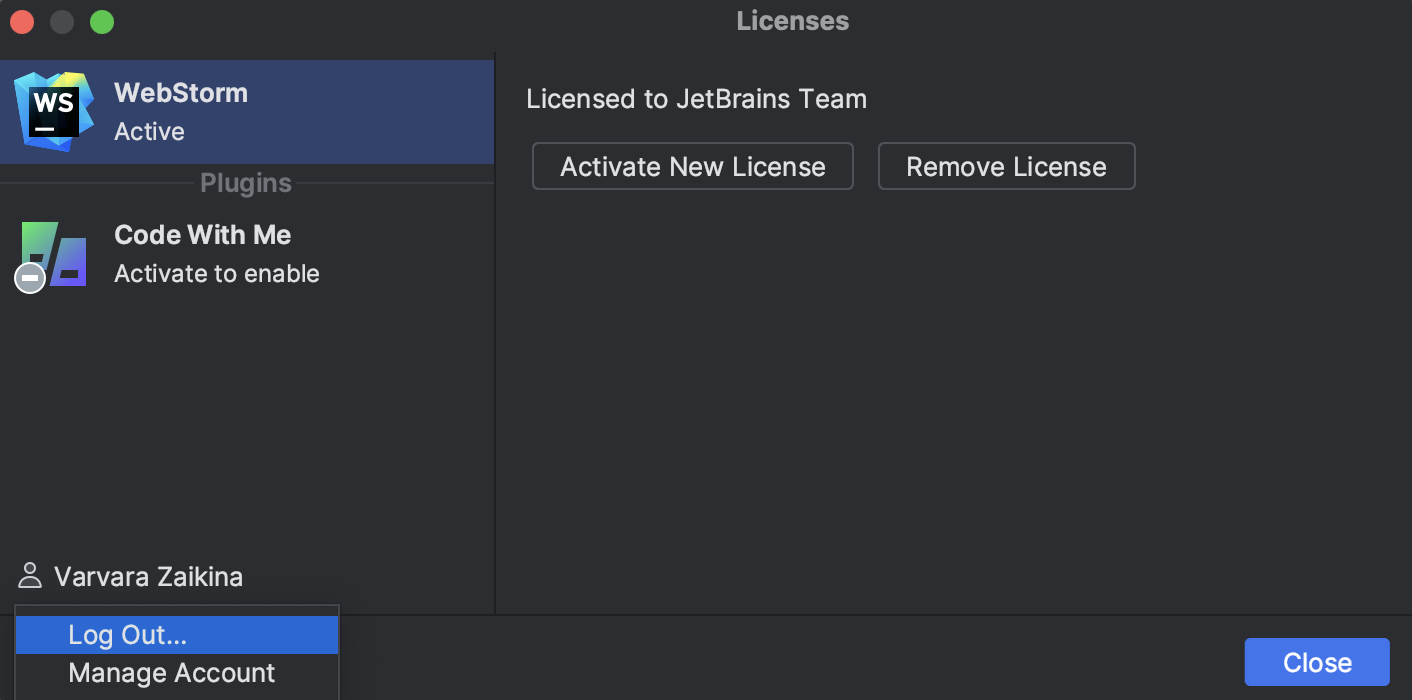 注册 WebStorm | WebStorm 文档