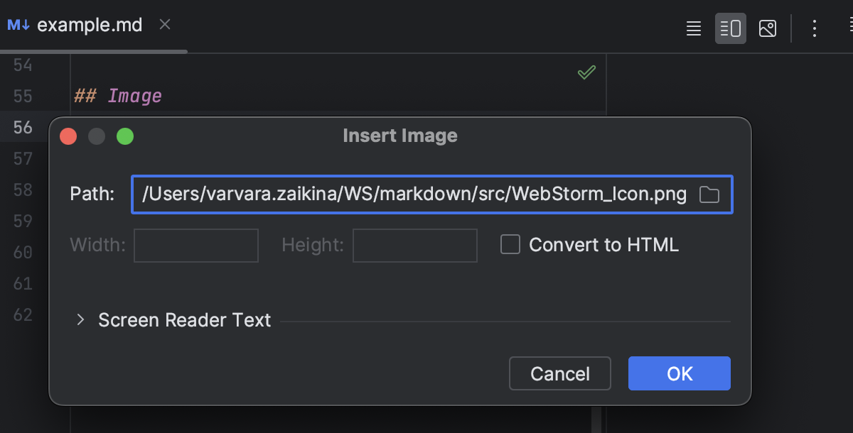 Markdown | WebStorm Documentation