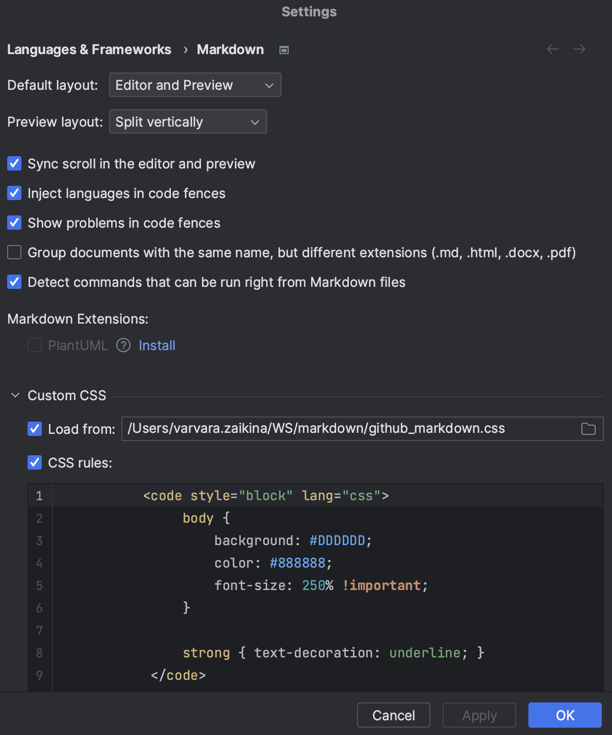 Markdown | WebStorm 文档