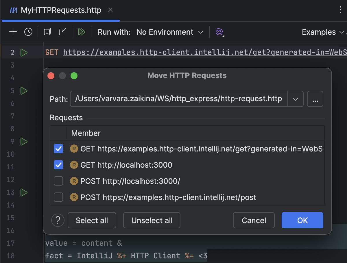 HTTP Client | WebStorm Documentation