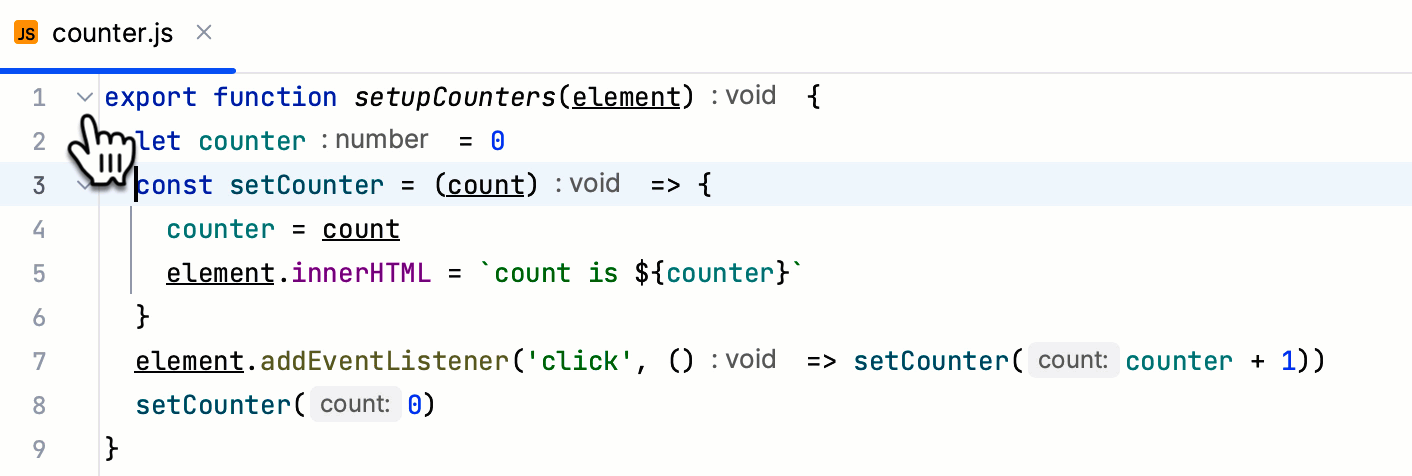 Editor gutter | WebStorm Documentation