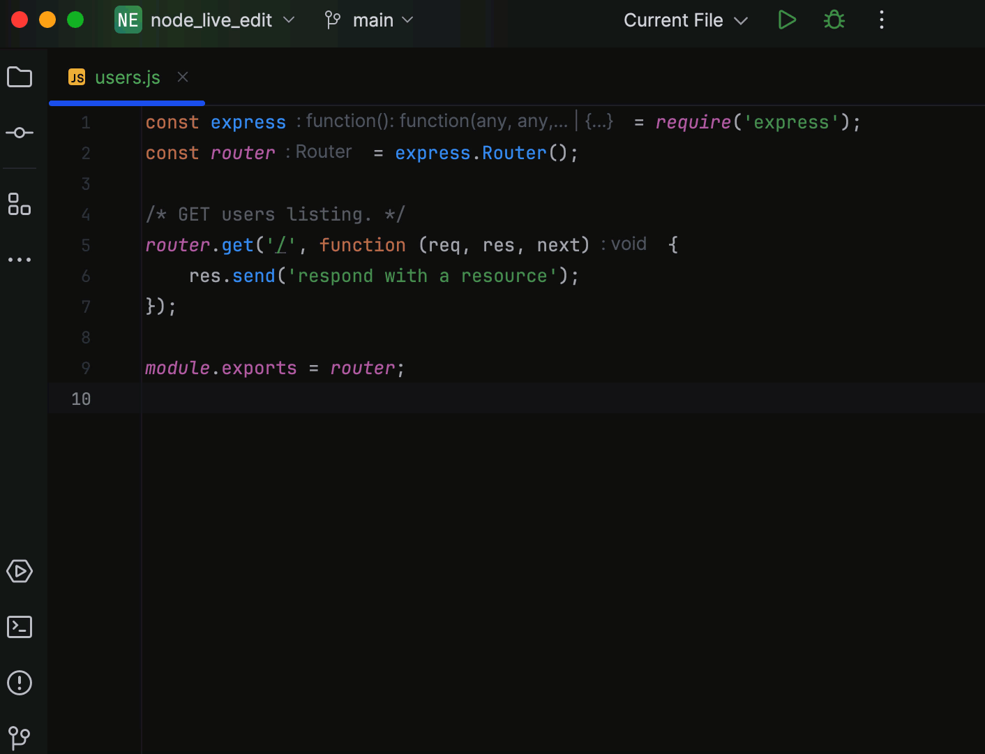 Running and debugging Node.js | WebStorm Documentation