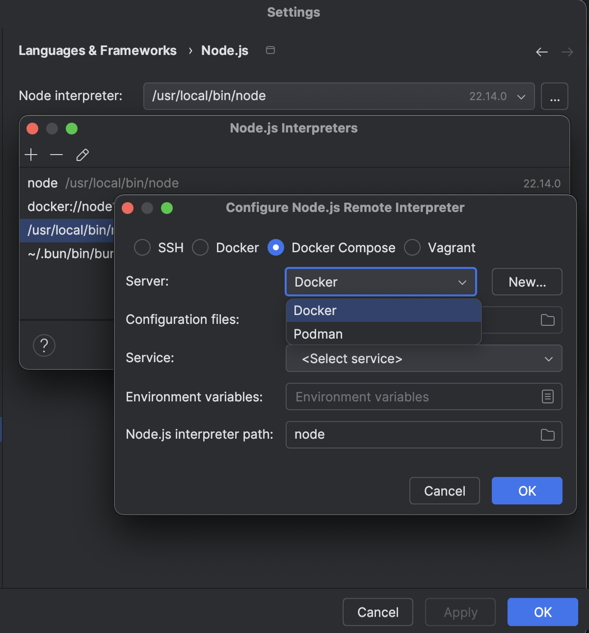 Configuring remote Node.js interpreters | IntelliJ IDEA Documentation