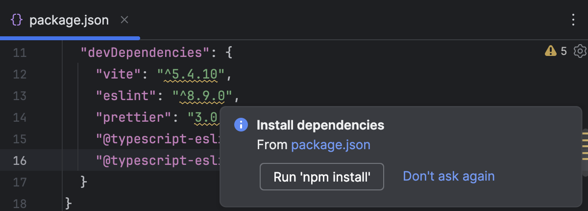 npm、pnpm 和 yarn | IntelliJ IDEA 文档