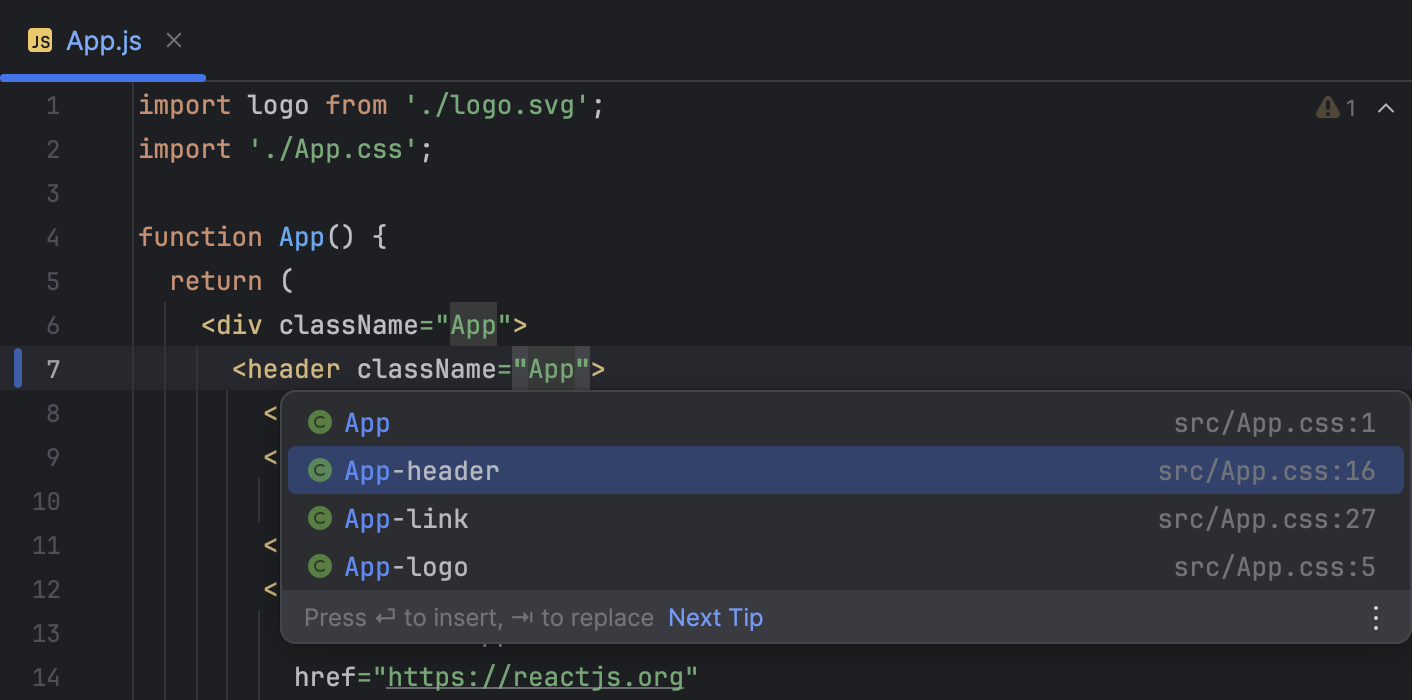 React | WebStorm 文档