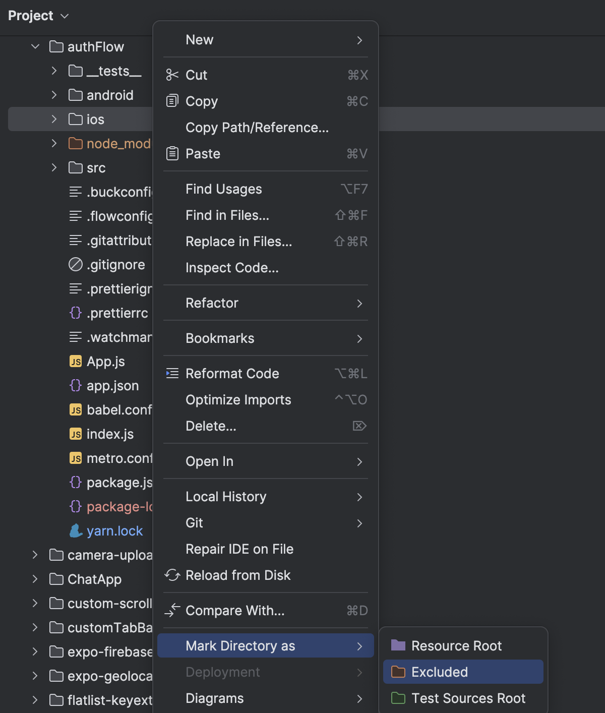 React Native | IntelliJ IDEA Documentation