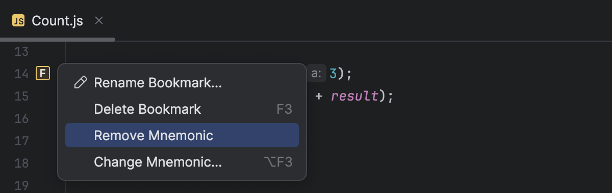 Bookmarks | WebStorm Documentation
