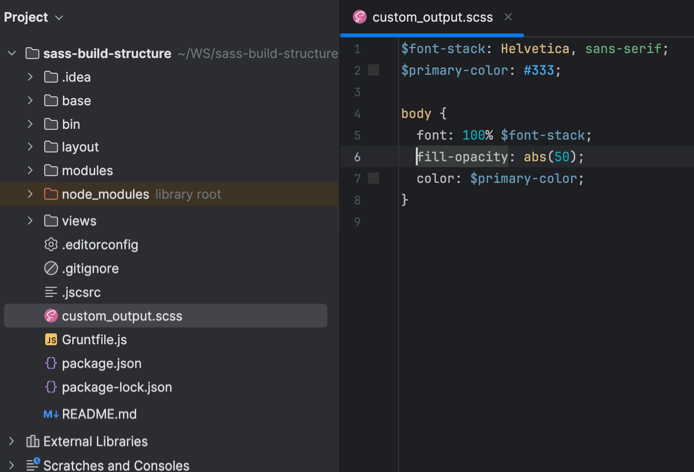 Sass、SCSS 和 Less | CLion 文档