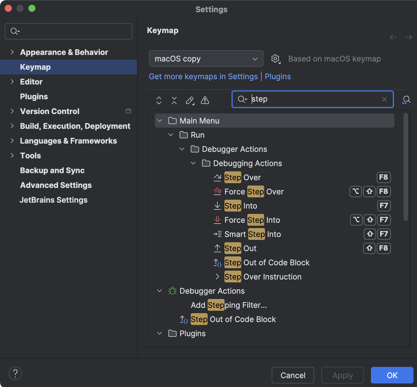 Keyboard shortcut not working? | WebStorm Documentation