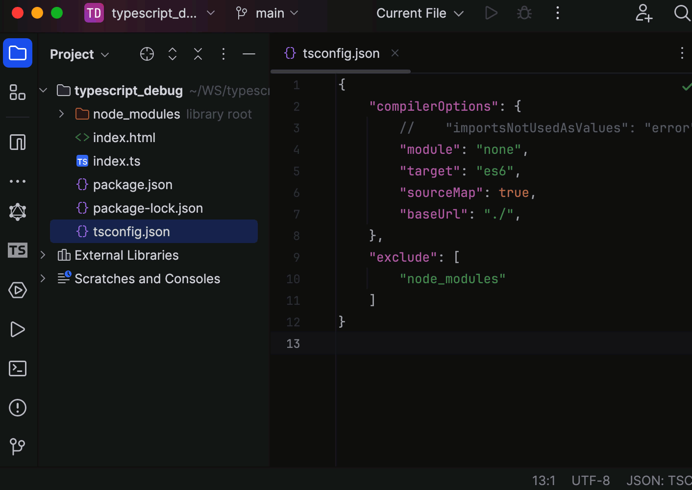 运行和调试 TypeScript | WebStorm 文档
