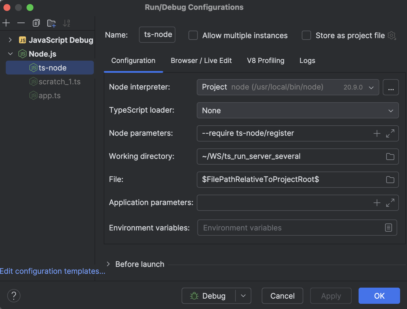 运行和调试 TypeScript | WebStorm 文档