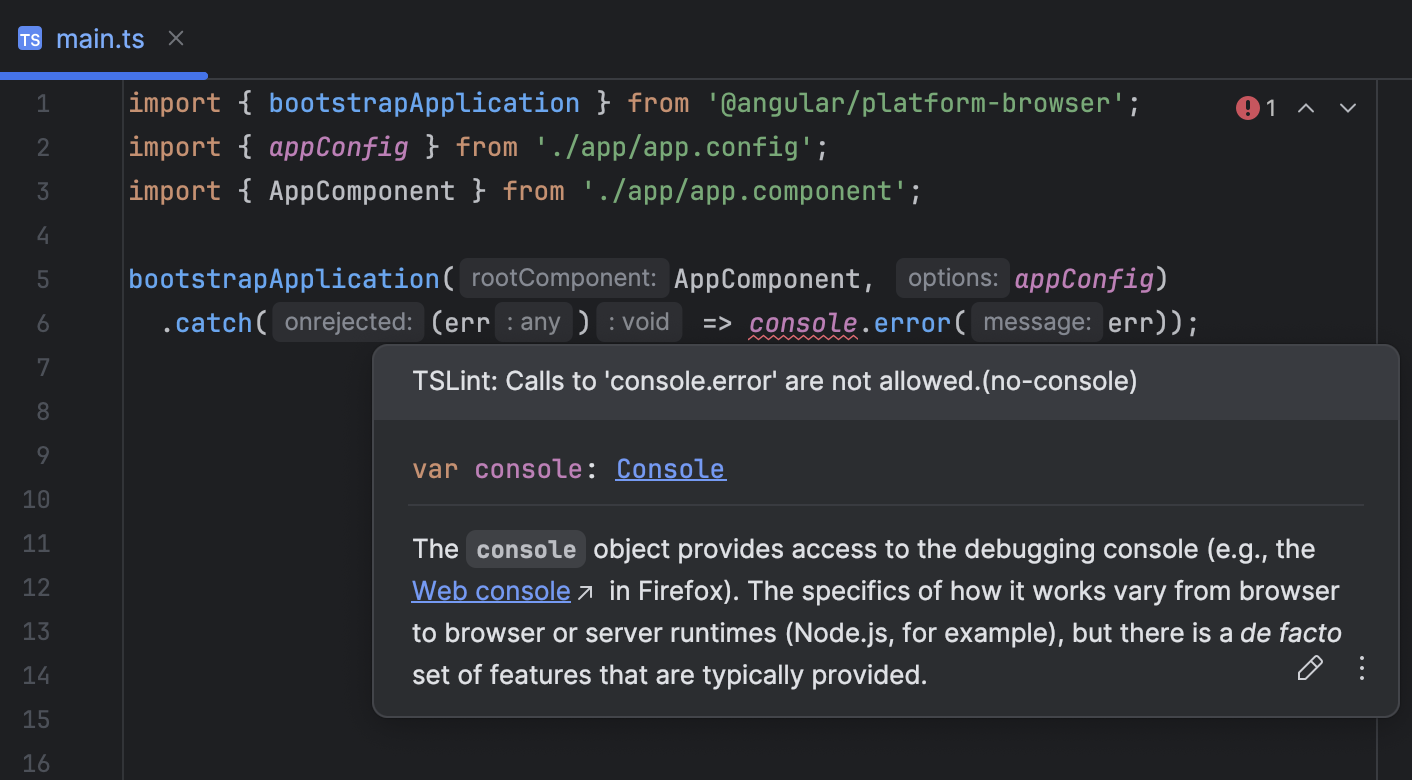 TypeScript 代码检查 | WebStorm 文档