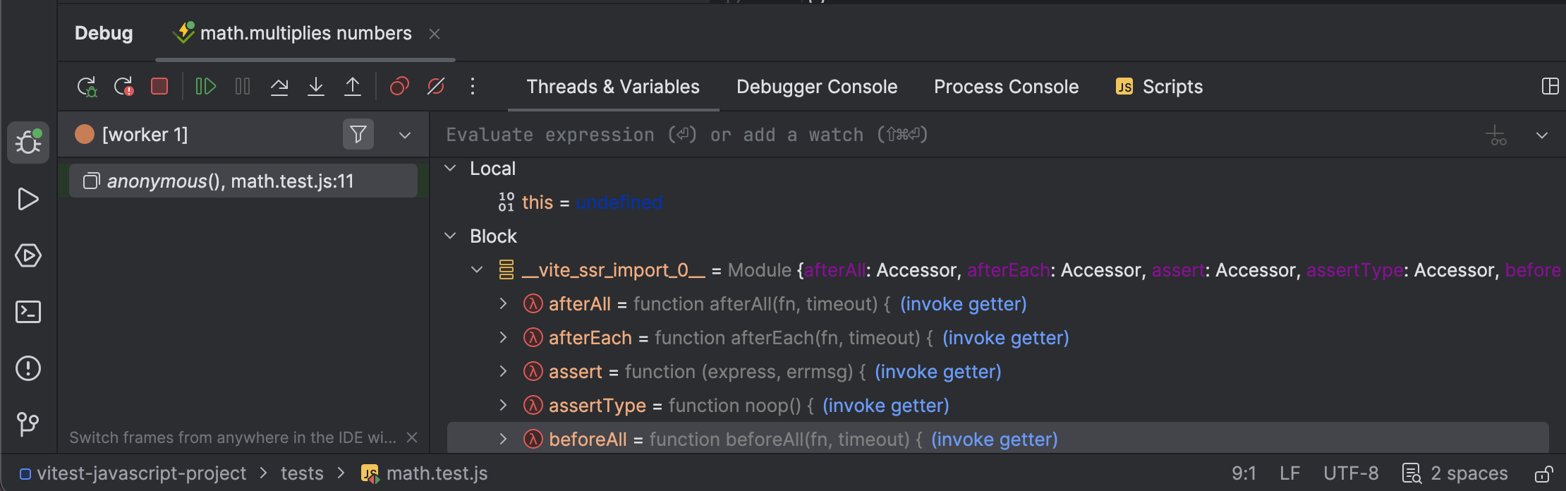 Vitest | CLion Documentation