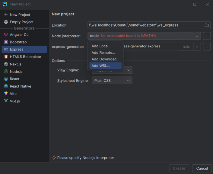 WSL | WebStorm Documentation