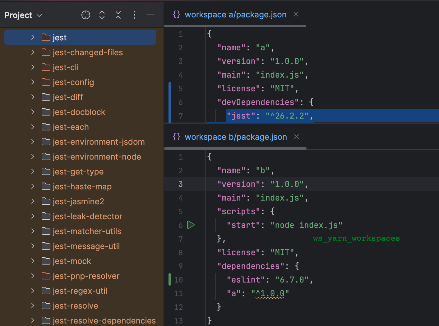 npm、pnpm 和 Yarn | WebStorm 文档