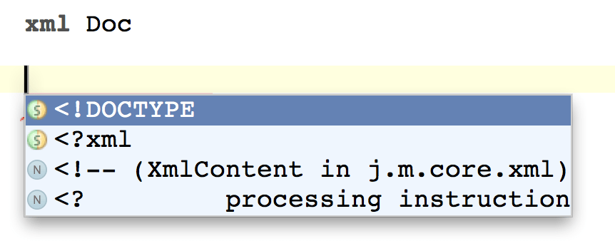 XML language | MPS Documentation