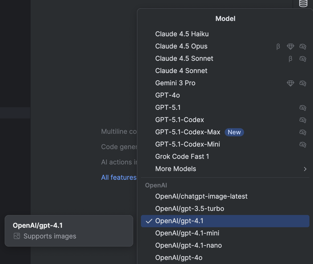 Use third-party and local models | AI Assistant Documentation