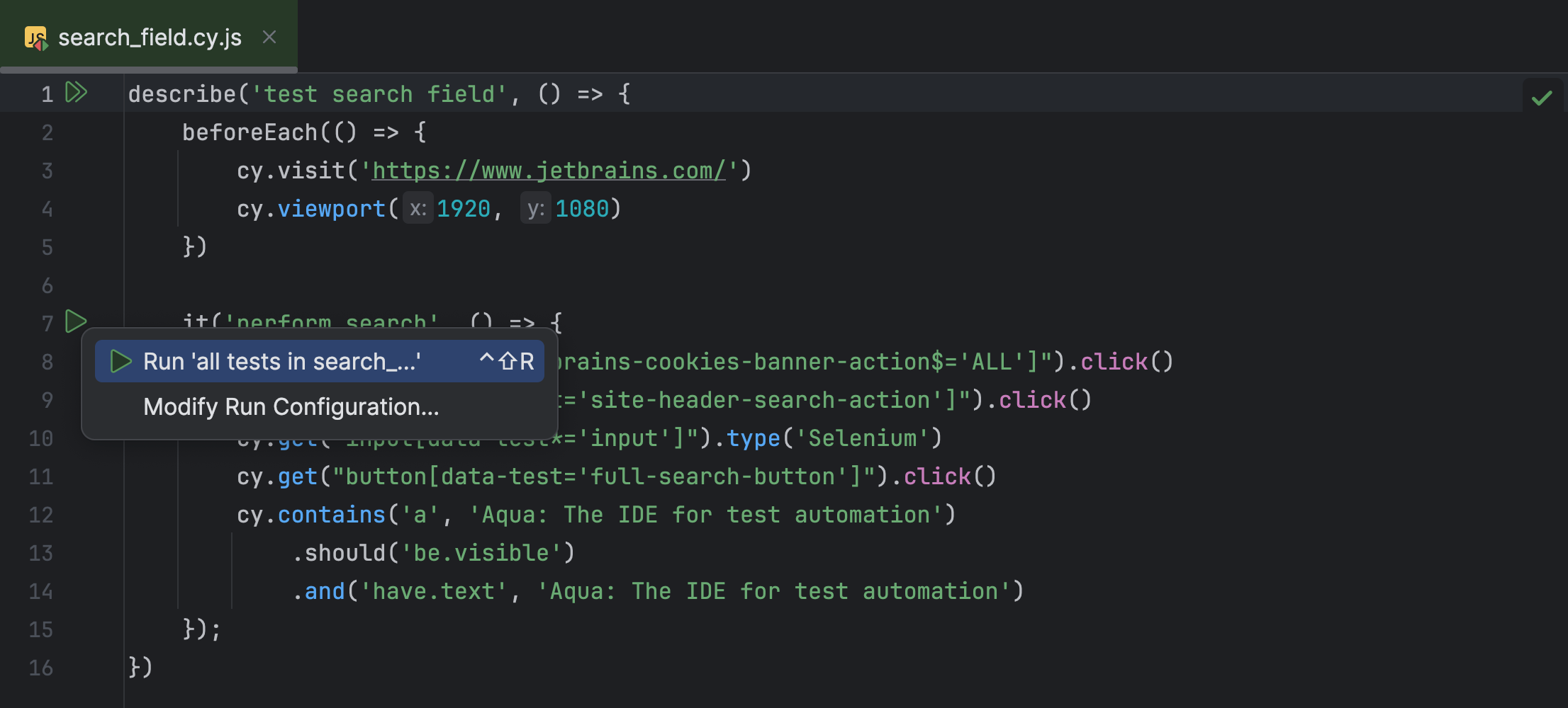 Web UI Test Automation | IntelliJ IDEA Documentation