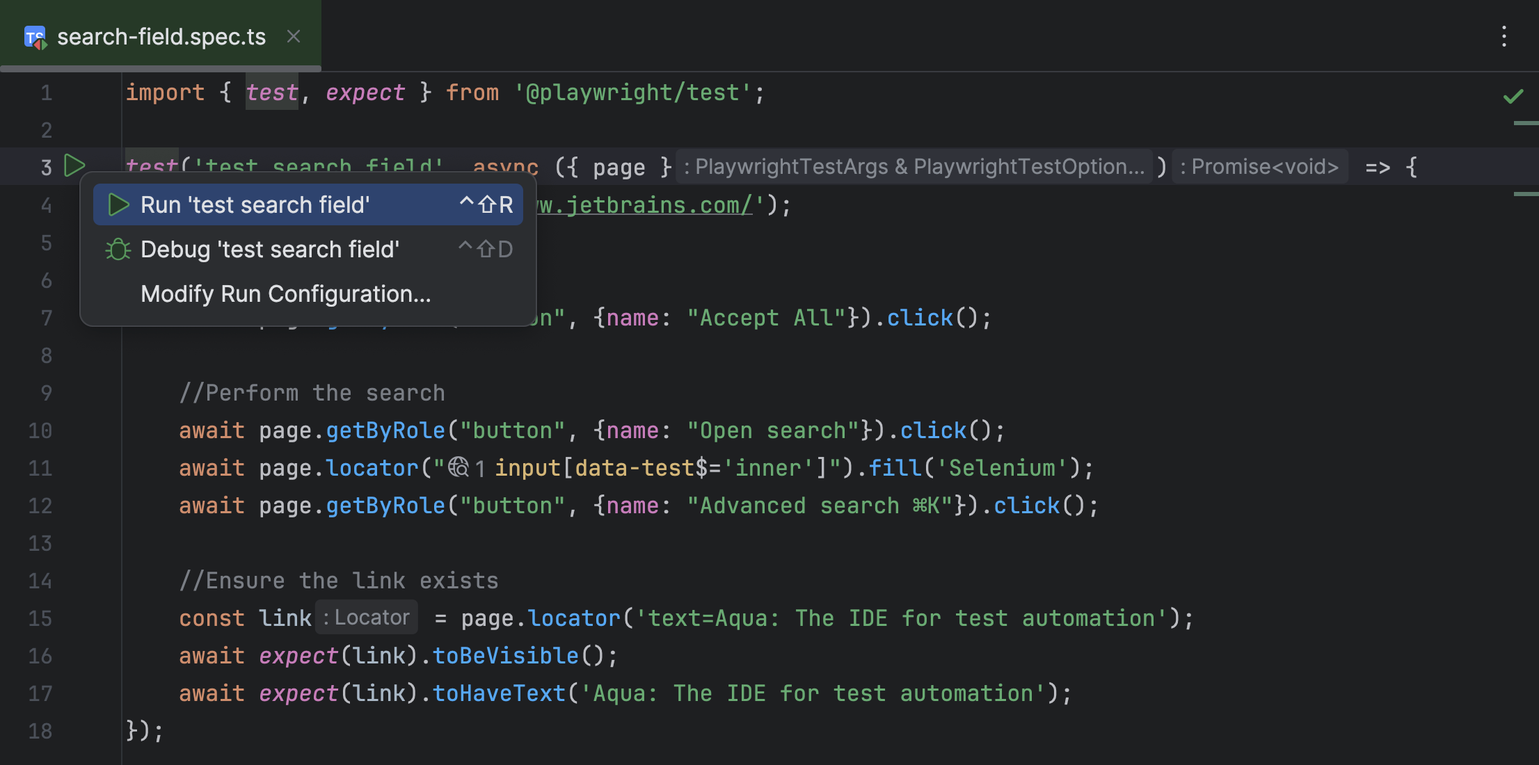 Web UI Test Automation | IntelliJ IDEA Documentation