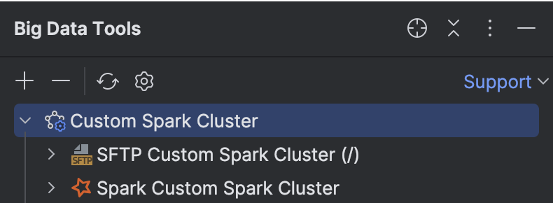 Custom Spark cluster | DataSpell Documentation