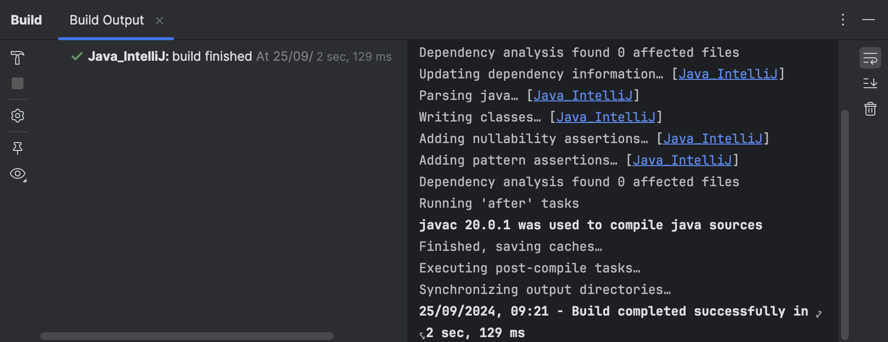 Build tool window | IntelliJ IDEA Documentation