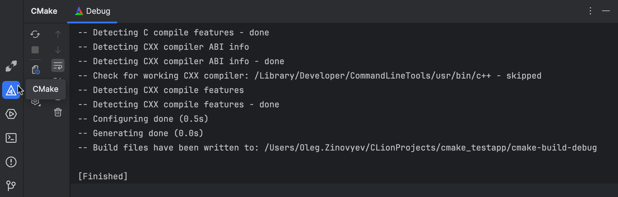 快速 CMake 教程 | CLion 文档
