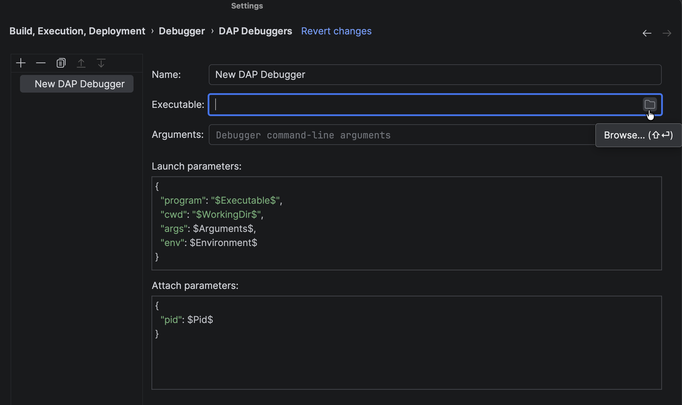 Debug Adapter Protocol | CLion Documentation