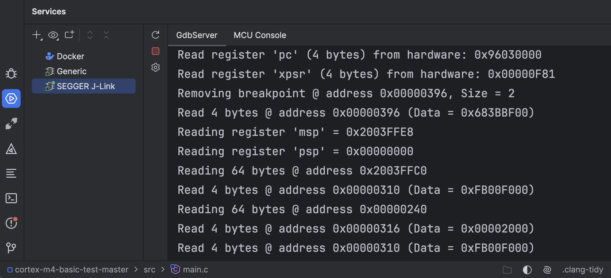 Debug Servers Clion Documentation