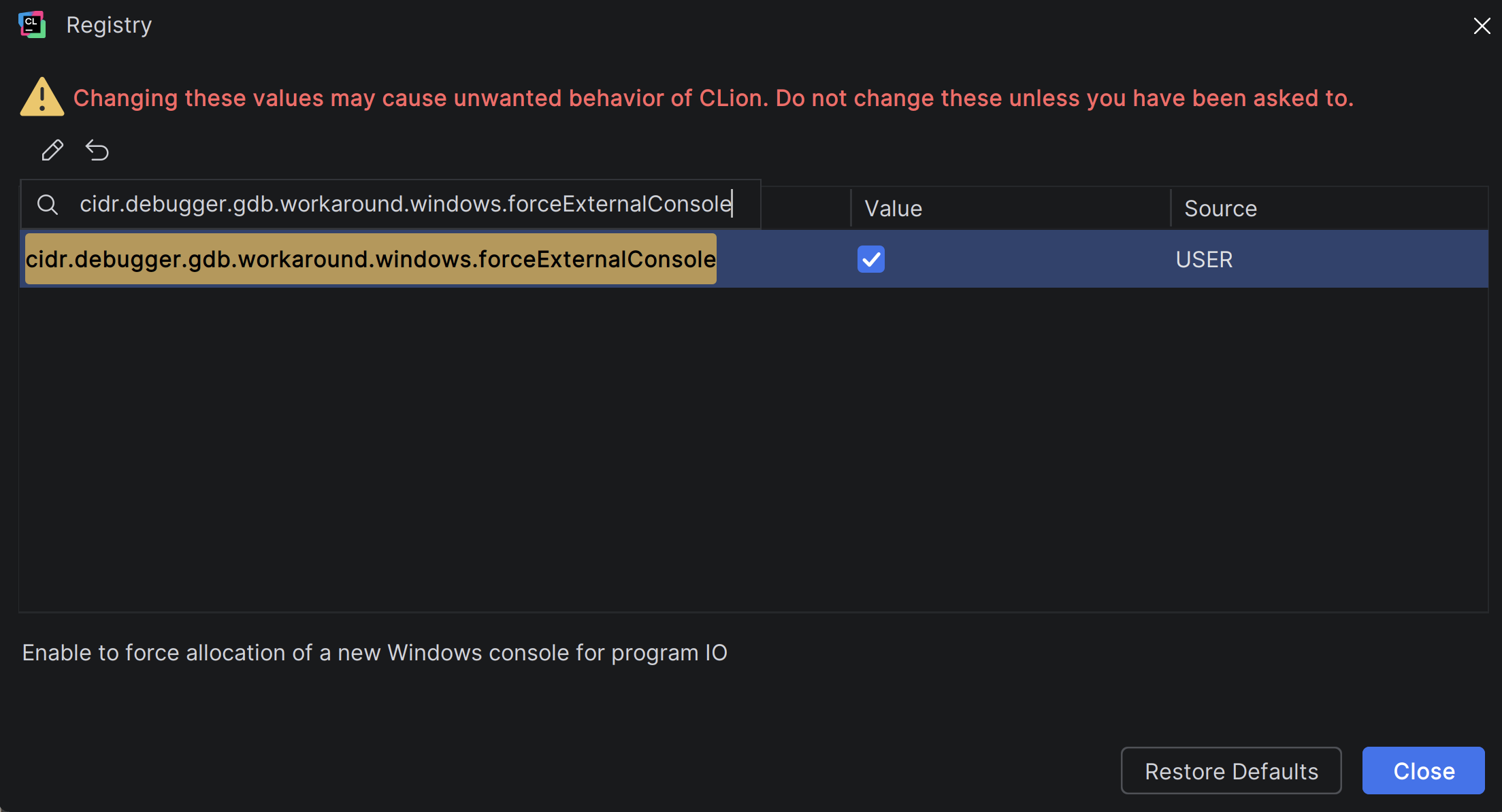 Debugger options | CLion Documentation