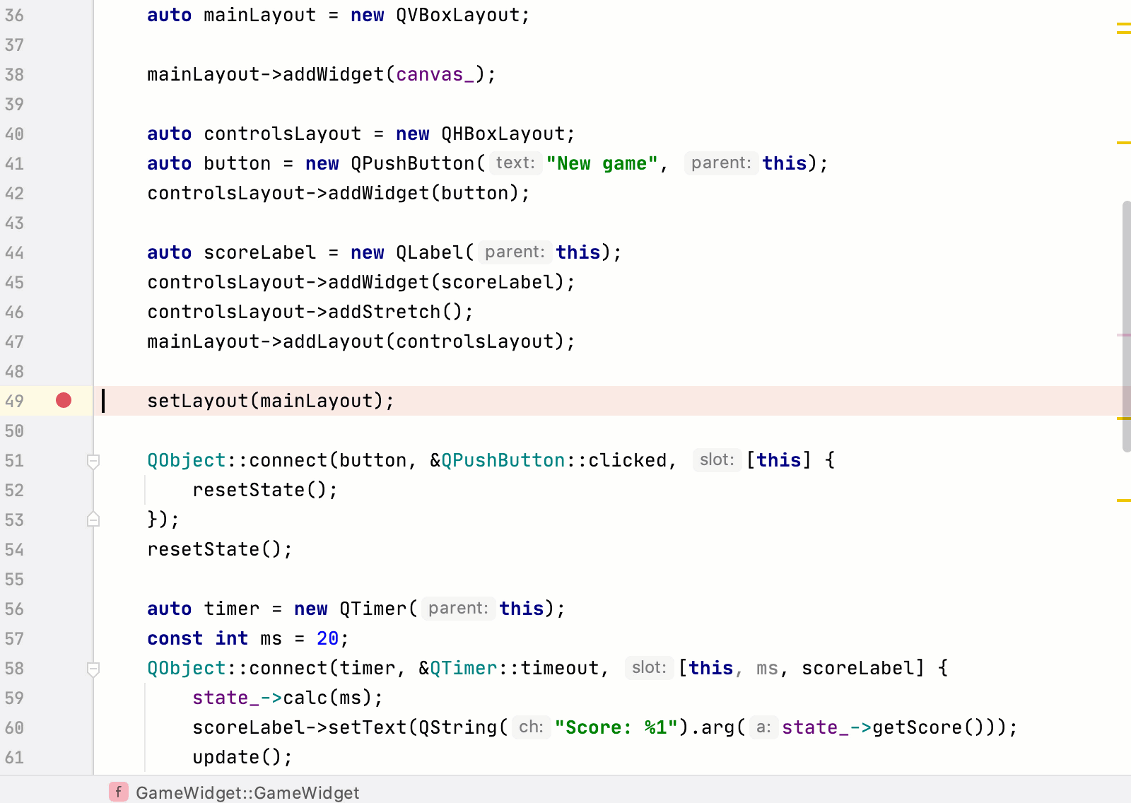 Set execution point | CLion Documentation