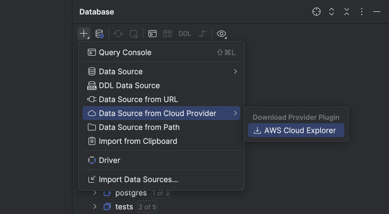 AWS | IntelliJ IDEA Documentation
