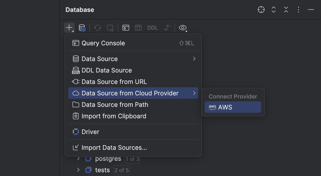 AWS | IntelliJ IDEA Documentation