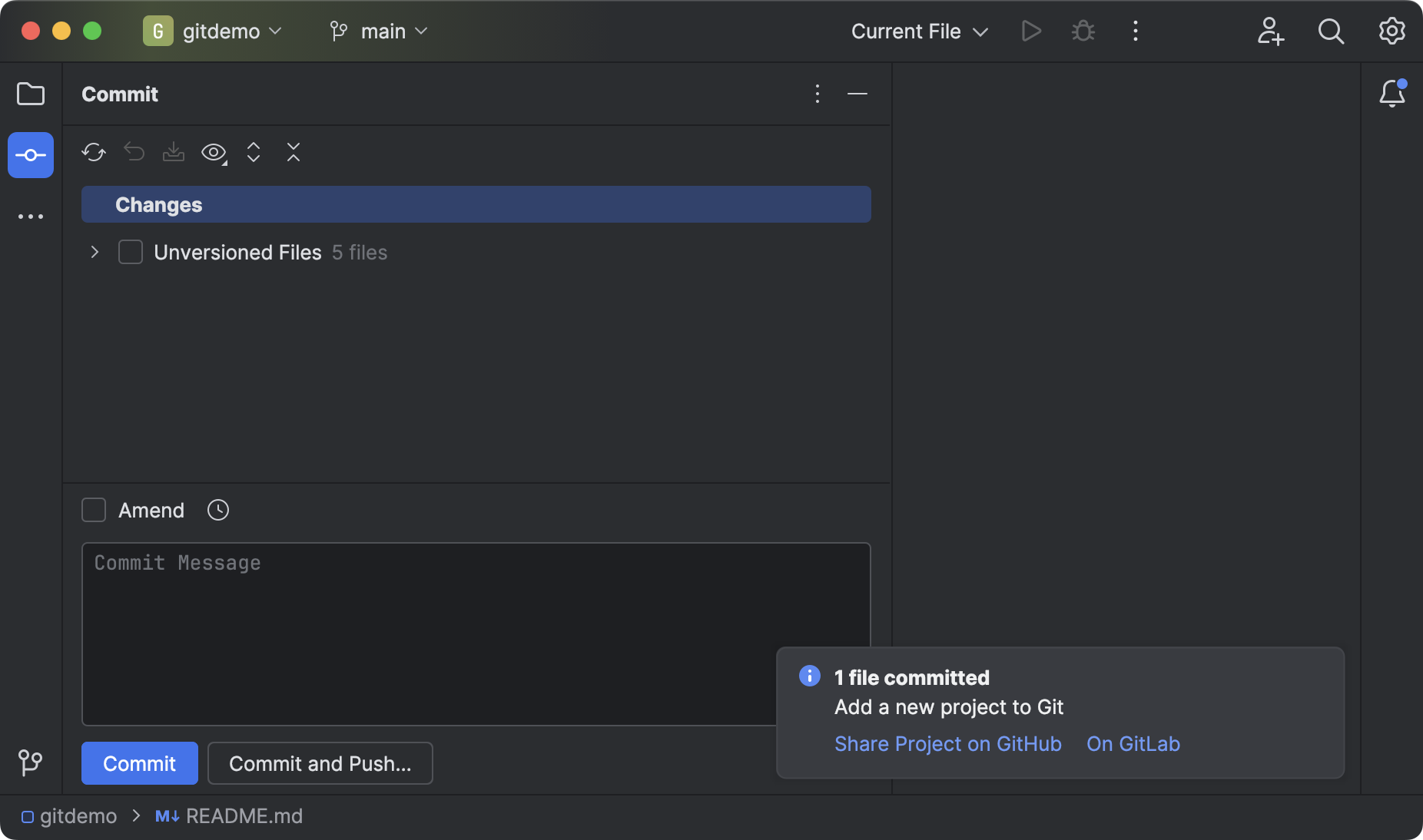 Tutorial: Getting started with Git in IntelliJ IDEA | IntelliJ IDEA Documentation