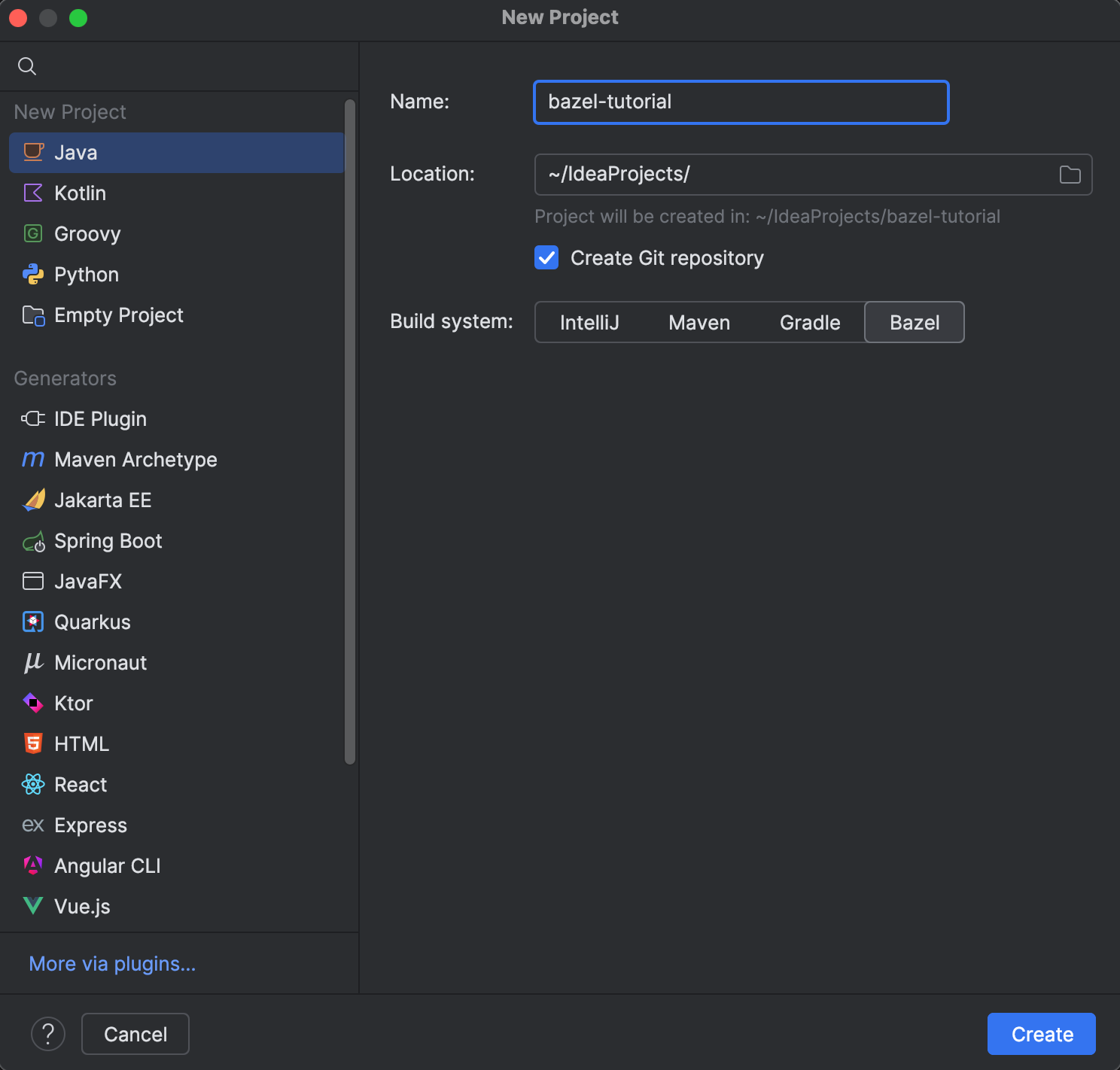 Tutorial: Get started with Bazel | IntelliJ IDEA Documentation
